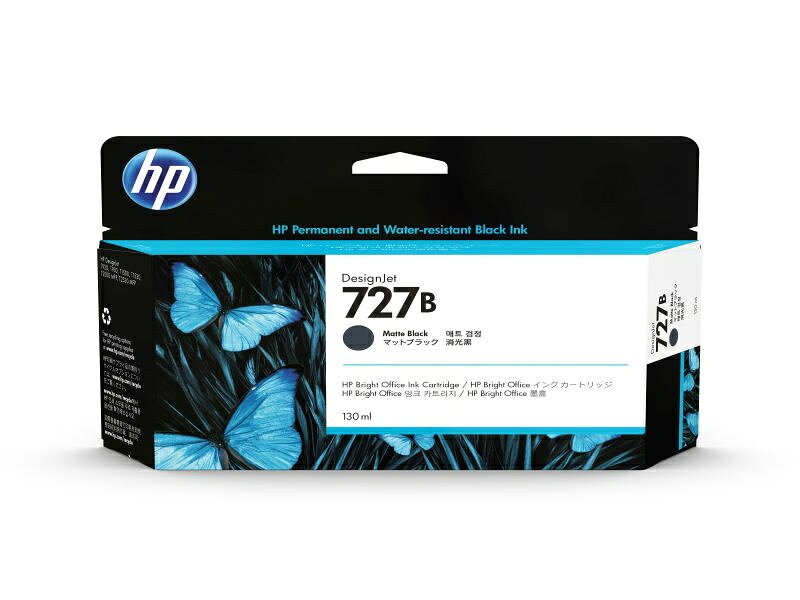 HP727Bインクカートリッジ Mブラック130ml 詳細スペック 電気用品安全法(本体)非対象 電気用品安全法(付属品等)非対象 電気用品安全法(備考)電気用品ではない