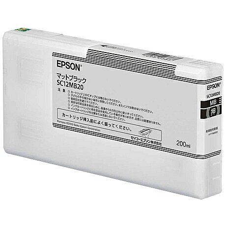 SureColor用 インクカートリッジ/200ml（マットブラック） 詳細スペック 電気用品安全法(本体)非対象 電気用品安全法(付属品等)付属品等無し