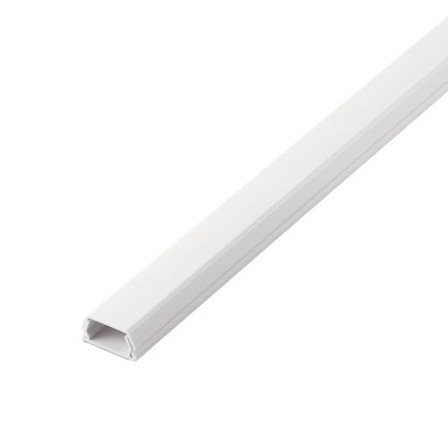 壁用モール/1mテープ付/26mm/ホワイト ■壁に配線するケーブルを保護し、すっきりと収納できる長さ1m幅26mmのフラットモールです。 ■強度の高いPVC製で、ケーブルを断線などから保護します。 ■粘着テープがプラモールの底面に予め貼り...