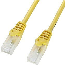 ツメ折れ防止CAT5eLANケーブル（10m・イエロー） 詳細スペック 長さ10m 結線AWG26より線ツイストペアケーブル、ストレート全結線 色イエロー 端子RJ-45モールディングコネクタ付(ラッチカバー付き) 規格エンハンスドカテゴリ...