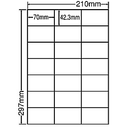 シンプルパックシートカットラベル A4版 21面付 詳細スペック タイプ専用紙 サイズ(規格)A4 入数500 白色度80% GPN(グリーン購入ネットワーク)登録