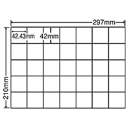 シートカットラベル A4版 35面付(1ケース500シート) 詳細スペック タイプ専用紙 サイズ(規格)A4 入数500シート/ケース 白色度80% GPN(グリーン購入ネットワーク)登録