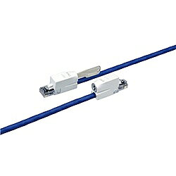 CAT6対応 鍵付きLANケーブル 3m （ブルー） 頭に鍵がついたLANケーブルです。ハブやPCに接続し、付属の鍵で施錠すれば、不正な脱着を防止することが可能。 個人情報漏えい対策や、不正アクセス対策に効果を発揮します。また16ポートや2...