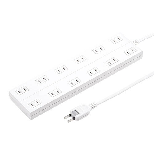 電源タップ（2P・12個口・3m） 詳細スペック 電気用品安全法(本体)適合 電気用品安全法(付属品等)付属品等無し 電気用品安全法(備考)配線器具