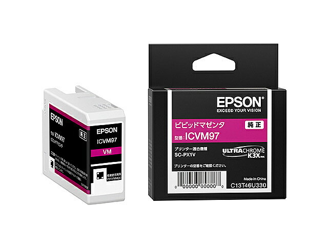 SC-PX1V用　インクカートリッジ（ビビッドマゼンタ） 詳細スペック 電気用品安全法(本体)非対象 電気用品安全法(付属品等)付属品等無し