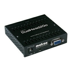 DualHead2Go デジタル版 （2画面マルチモニター対応グラフィックボックス） Matrox 『DualHead2Goデジタル版』は外付けで2画面マルチモニターの接続を可能とする外付けグラフィックボックスです。パソコンと本機を付属のR...