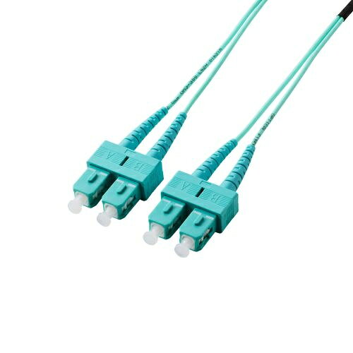 光ファイバー/SC-SC/2芯/OM3/1m ■光で信号を伝送し、大容量のデータ伝送が可能な光ファイバーケーブルです。10Gbpsの高速通信に対応します。データセンターなどの高速・中距離伝送が可能です。 ■外部からのノイズの影響がなく安定し...