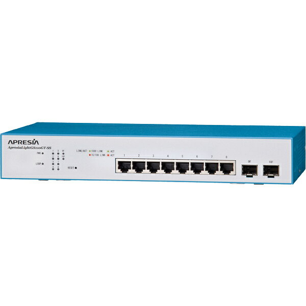ApresiaLightGS110GT-SS 【5年間先出しセンドバック付】レイヤー2WebスマートスイッチングHUB (8port) ■【5年間無償保証付き(先出しセンドバック他)】レイヤー2Webスマートスイッチ　■10/100/100...