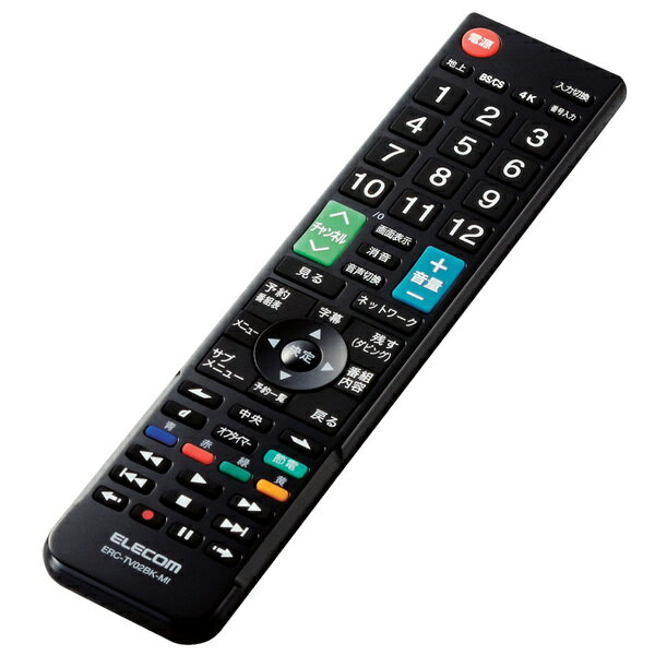 かんたんTVリモコン第2弾/三菱・リアル用/ブラック ■三菱製テレビ REALに設定済みで、登録作業をすることなくそのまま使えるかんたんTV用リモコンです。 ■純正リモコンのボタン表示と配置を踏襲しており、分かりやすく、違和感なく使用可能で...