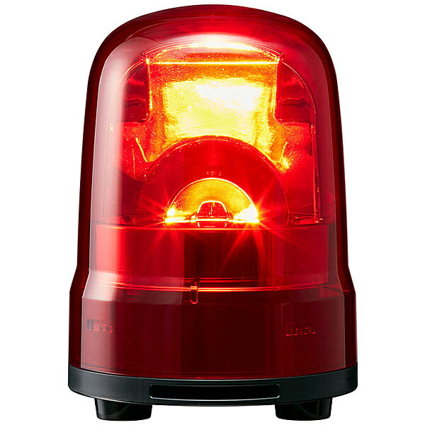 中型LED回転灯 赤 AC100240V ブザー付き LED光源10万時間 ※メーカー仕様値 2万時間以上使えるブラシレスモータ採用 2年間無償修理 IP23 ※別売マウントラバー取付時IP65 ブザータイプは音圧86dB以上 詳細スペック...