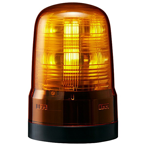 小型LED回転灯 黄 AC100240V LED光源10万時間 ※メーカー仕様値　発光パターン22種類 減光モード・半面モード対応　2年間無償修理 詳細スペック 電気用品安全法(本体)適合 電気用品安全法(付属品等)付属品等無し