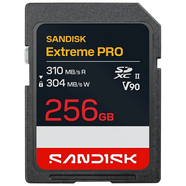 SANDISK Extreme Pro SD UHS-II V90カード 256GB