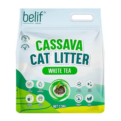【お一人様一度のご注文につき、おまけは一点限りとさせて頂きます】 Belifのキャッサバ猫砂は、植物繊維から作られており、優れた凝固性能と消臭効果を発揮します。 ゼロスティックテクノロジー：キャッサバ繊維がしっかりとした塊を作り、泥化せず速...