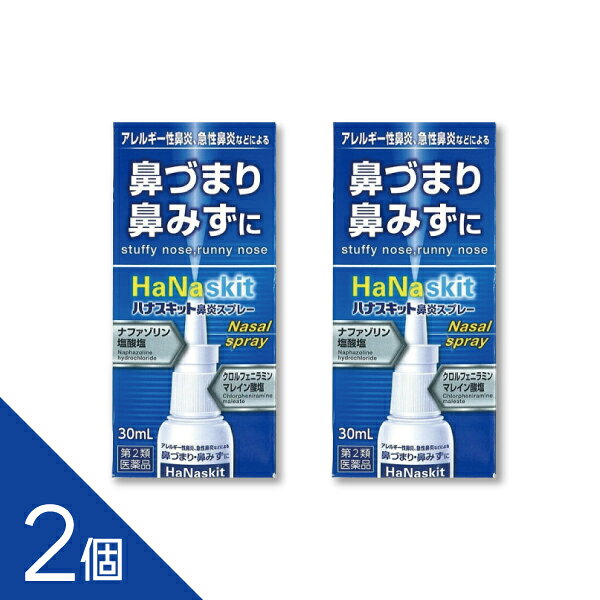 【商品名】【第2類医薬品】『ハナスキット鼻炎スプレー 30ml』 【注意事項】 ※パッケージ・デザイン等は、予告なしに変更される場合がありますので、予めご了承ください。 ※お届け地域によっては、表記されている日数よりもお届けにお時間を頂く場...