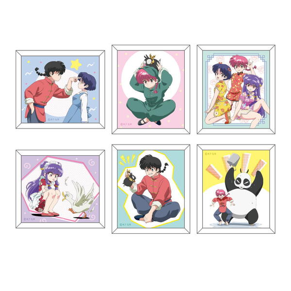 らんま1/2からマグネットが登場☆ フレーム入りでおしゃれ♪ 全6種類の中からいずれか一つをお届け。 何が届くかはお楽しみ！ ●本体サイズ：約縦52×横60×厚み10mm ●素材：ABS/PET/磁石 ※特定の中身を選ぶことはできません。 ...
