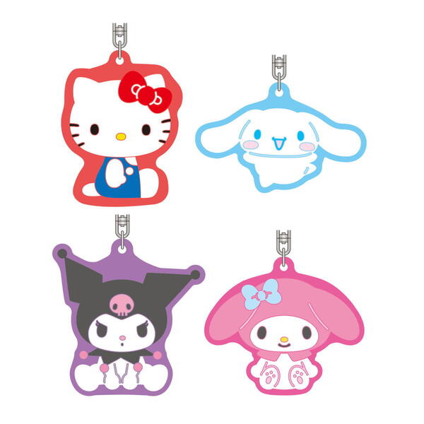 サンリオからぷにぷにキーホルダーが登場☆ ぷにぷにした感触がクセになる♪ ●サイズ：縦69×横75mm以内（ラバー部分） ●材質：PVC