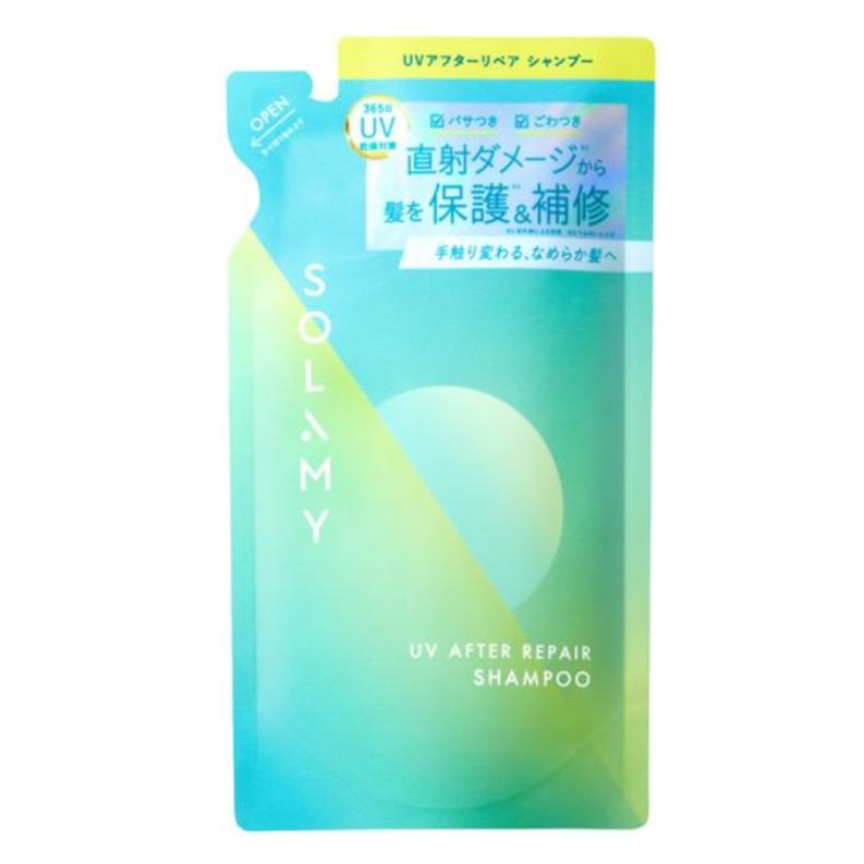 (商品説明) パサつき・ごわつきを加速させるUVによる乾燥対策に365日のアフターリペアで、手触り変わるなめらか髪へ。 (使用方法) 髪全体をぬらした後、適量をなじませよく泡立てて洗い、その後十分すすいでください。 (使用上の注意) (成分...