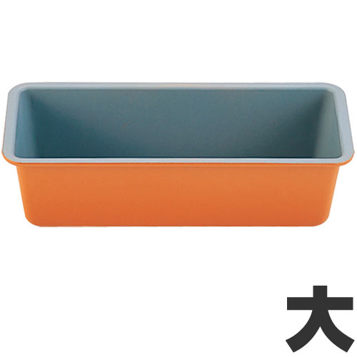 【CC】キッチン>お菓子・パン作り>ケーキ型内面フッ素樹脂加工のケーキ型メーカー霜鳥製作所商品外寸(mm)幅80×奥行245×高さ60その他耐熱温度：260度、内寸：235×70材質・原材料アルスター鋼板（内面：フッ素樹脂加工、外面：シリコ...