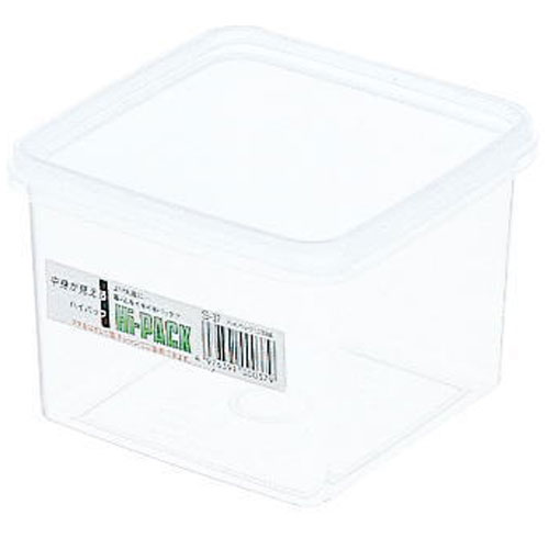 【CC】キッチン>保存・密閉容器>プラスチック製保存・密閉容器保存容器・シール容器メーカーエンテック商品外寸(mm)121×121×高さ90その他【容量】930ml、【耐熱温度】本体：-20〜120度、フタ：-30〜70度◆顔料を使わず無色...