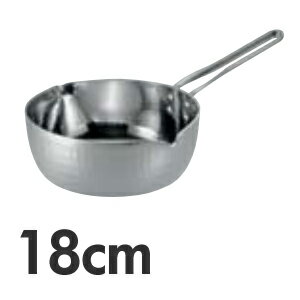 【CC】キッチン>両手鍋・片手鍋>行平鍋（雪平鍋）腐食に強く焼けない！クリーンなステンレスハンドルメーカー北陸アルミニウムその他内径185×深さ72mm、容量：1.7L、板厚：2.6mm◆炎にも焼けないステンレスハンドルで丈夫で長持ち。◆業...