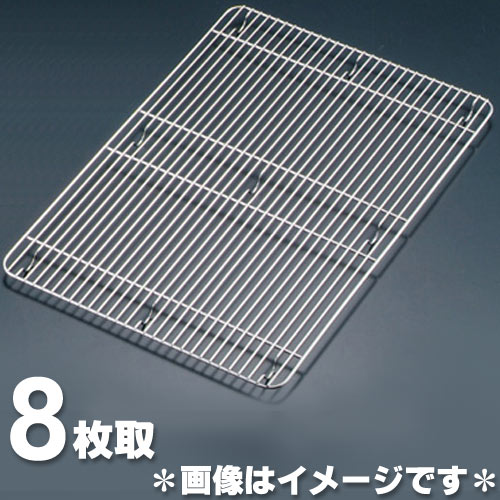 【CC】キッチン>ボウル・ザル・バット>その他ボウル・ザル・バット角バット用アミ細目メーカー新越金網商品外寸(mm)幅360×奥行243×高さ15その他網目の間隔：7〜8mm◆足の際に補強があり、足が押し上げられず丈夫です。◆商品画像はイメ...