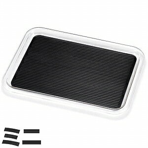 キッチン雑貨　お盆（トレイ）メーカー曙産業カラー・味・種類ブラック商品外寸(mm)トレー：150×111×13、マット：117×78その他傾いても倒れにくく、キレイなクリアタイプのマジックトレー◆マットがはがれてお手入れラクラク♪材質・原材...