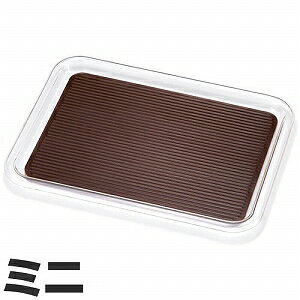 キッチン雑貨　お盆（トレイ）メーカー曙産業カラー・味・種類ブラウン商品外寸(mm)トレー：150×111×13、マット：117×78その他傾いても倒れにくく、キレイなクリアタイプのマジックトレー◆マットがはがれてお手入れラクラク♪材質・原材...