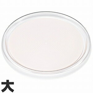 キッチン雑貨　お盆（トレイ）メーカー曙産業カラー・味・種類ホワイト商品外寸(mm)トレー：直径337×19、マット：直径290その他傾いても倒れにくく、キレイなクリアタイプのマジックトレー◆マットがはがれてお手入れラクラク♪材質・原材料トレ...
