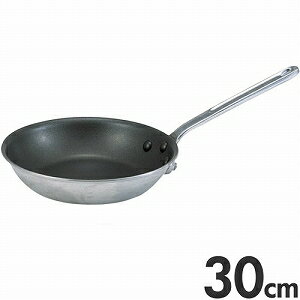 フライパン　硬質アルミ製フライパン　業務用メーカーアカオアルミその他内径300×深さ64mm、板厚：3.0mm◆硬質アルミの為、普通のアルミの強度が2倍のプロ仕様。◆内面は3層コートフッ素樹脂加工。材質・原材料AS3905硬質アルミ生産国日本