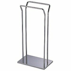 業務用　店舗用品　メニュー立て　メニュースタンドメーカーシンビ商品外寸(mm)幅120×奥行75×高さ245その他ミゾ幅（有効幅）：22mm◆メニュー数が多い店舗にお役に立つ重量級。安定感抜群。材質・原材料スチールブラックニッケルメッキ