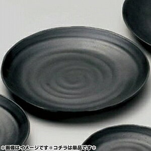 食器　メラミン食器　樹脂製食器　ブラックメーカーマイン商品外寸(mm)径238×高さ28