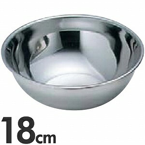 【CC】キッチン>ボウル・ザル・バット>ステンレスボウルステンレス製のミキシングボールメーカーEBM商品外寸(mm)外径197×深さ69その他容量：約1.2L、板厚：0.6mm材質・原材料18-8ステンレスキッチン雑貨>調理ツール>ボール