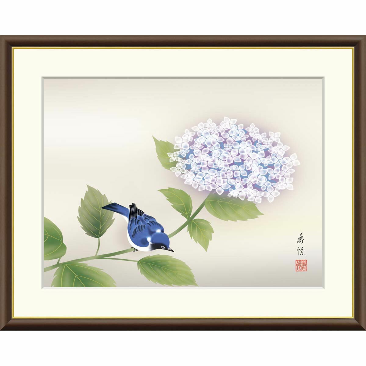 楽天市場】ガクアジサイ(絵画|アート・美術品・骨董品・民芸品 楽天市場】ガクアジサイ(絵画|アート・美術品・骨董品・民芸品