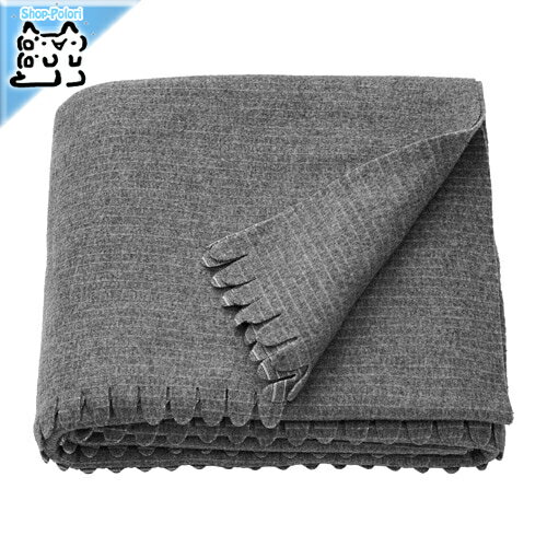 【 IKEA - イケア -】TJARBLOMSTER ベッドカバー グレー 150x210 cm 肌ざわりが柔らかなフリース素材。お手入れが簡単で洗濯機で洗えます！ ■商品詳細■ ブランド IKEA 素材 ポリエステル 100% 商品の大...
