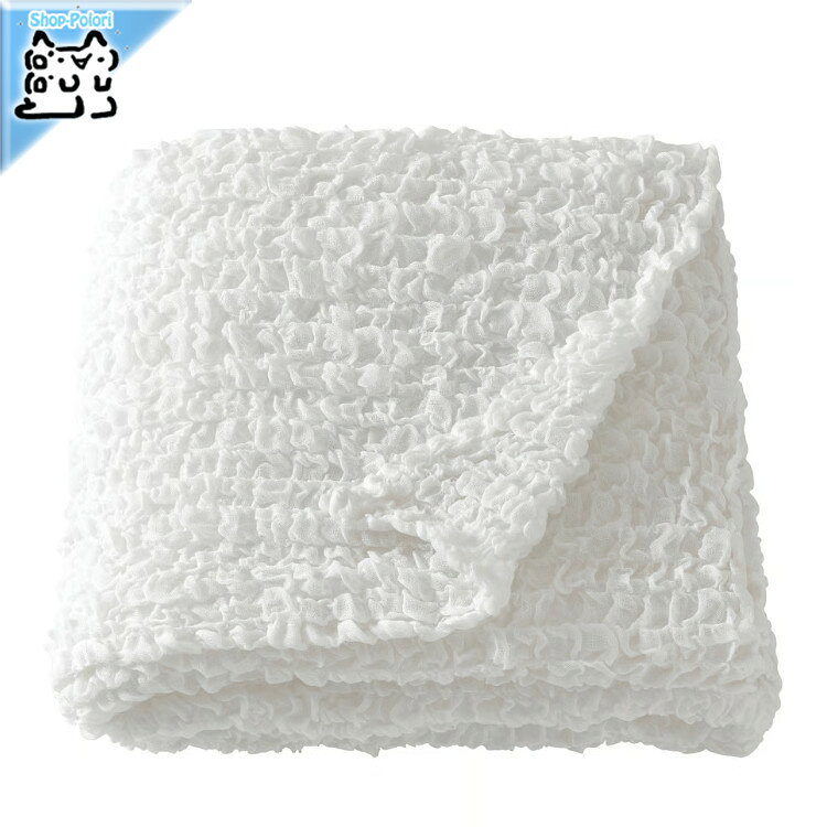 【 IKEA - イケア -】OFELIA -オフェーリア- ブランケット ホワイト 130x170 cm 軽量の布地を使ったひざ掛けなので、簡単にたたんで持ち運べます！ ■商品詳細■ ブランド IKEA 素材 ポリエステル 100% 商品...