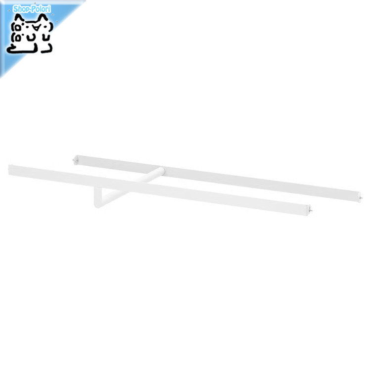 【 IKEA - イケア -】ALTARLIDEN -アールタルリデン- ハンガーレール ホワイト 80x42 cm 奥行き42cm用の、衣類を前向きに掛けるタイプのハンガーレール！ ■商品詳細■ ブランド IKEA 素材 スチール, エポ...