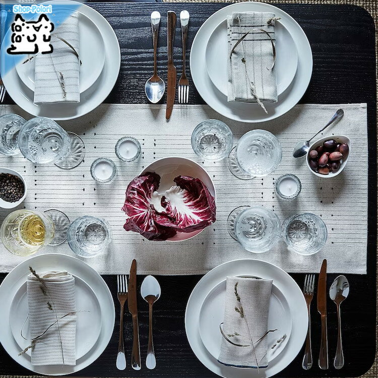 【 IKEA - イケア -】VARARV -ヴォーラルブ- テーブルランナー ダークグレー/ナチュラル 35x150 cm アースカラーと控えめな模様はスウェーデンの伝統をインスピレーションにしたテーブルランナーは、トラディショナルな食器...