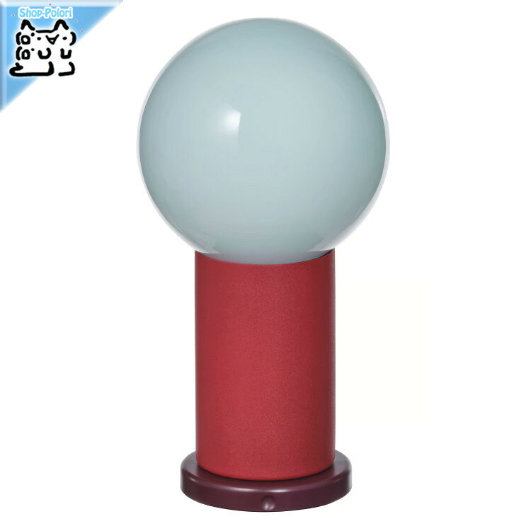 【 IKEA - イケア -】IKEA PS 2026 LEDポータブルランプ 電池式 調光可能 レッド ライトブルー 22 cm 電池式なので部屋から部屋へ簡単に持ち運べます！ ■商品詳細■ ブランド IKEA 素材 シェード: ガラス,...