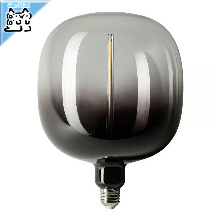 【IKEA - イケア -】MOLNART -モールナルト- LED電球 E26 200ルーメン チューブ形 ブラック/クリアガラス 185 mm 点灯すると装飾的な光の反射をつくり出します！ ■商品詳細■ ブランド IKEA 素材 ガラス...