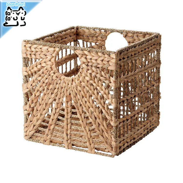 【 IKEA - イケア -】LUSTIGKURRE -ルスティグクルレ- バスケット ナチュラル ホテイアオイ/シーグラス（水草） 32x33x32 cm 風通しのよい大きな編み目なので、中身がすぐにわかります！ ■商品詳細■ ブランド ...