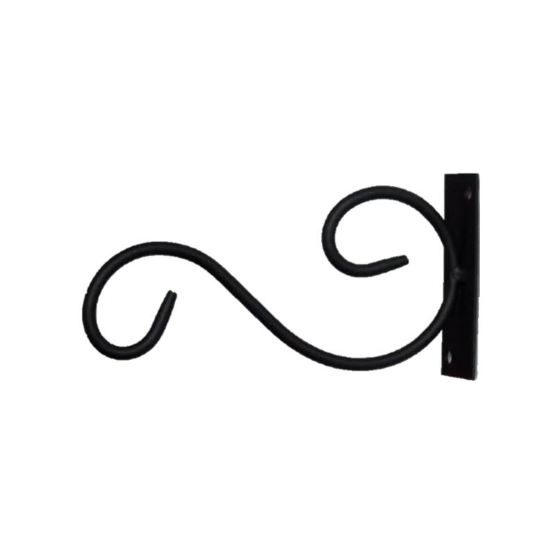 A-Chicot アイアンブラケット ハンギング 屋内外 吊り下げ ガーデニング フック【曲線ブラケット】曲線デザインのハンギングプランターのブラケットです。【鉄製で頑丈】鉄製なので、耐久性が高く屋外の設置にも適しています。【流線型のデザイ...
