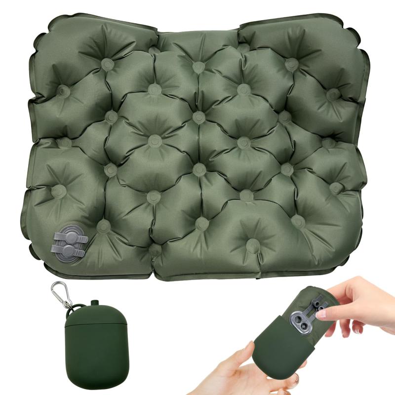 折りたたみマット エアー 座布団 シート エアークッション インフレータブルクッション 5cm厚 収納ケースが空気ポンプ付き レジャーシート 自動膨張 3D 体圧分散 エアーマット【1つで2役＆エアーバルフ徹底改良】従来のエアークッションと...