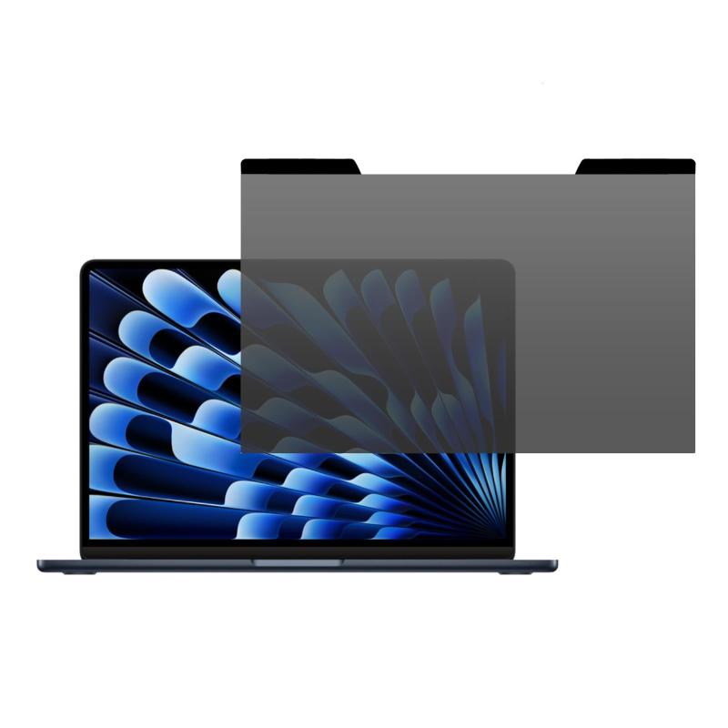 MacBook Air 13.6 (M2 / M3 / M4) 対応 マグネット式 覗き見防止フィルター PC液晶保護 反射防止/着脱簡単/両面使用可能✅ 【覗き見防止＆プライバシー保護】 画面の視野角を60°に制限し、正面からはクリアに見...