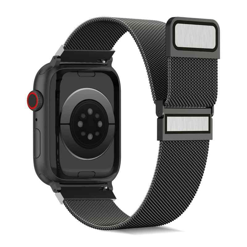 RanBluu バンド 49mm/46mm/45mm/44mm/42mm/41mm/40mm/38mm 交換バンド マグネット スマートウォッチ 交換ベルト 替えベルト メッシュバンド ステンレス クイックリリース ストラップ 調節可能 通...
