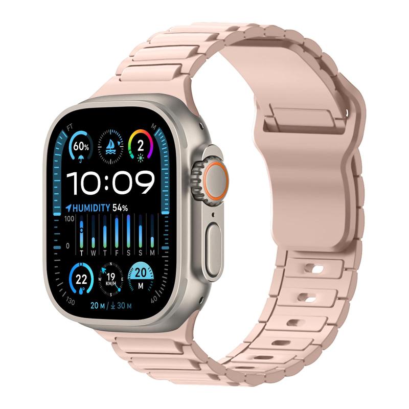 ReHowy Apple Watch バンド 42mm/44mm/45mm/46mm/49mm 対応 交換バンド シリコン製 アップルウォッチ 10 46mm バンド 弾力性 柔らかい 防水 防汗 軽量 iWatch スポーツストラップ コ...