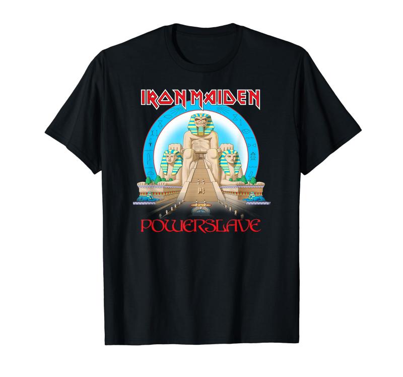 Iron Maiden - Powerslave Egypt Heather TシャツOfficial Iron Maiden MerchandiseIron Maiden T-Shirts for Men, Women, Boys and...
