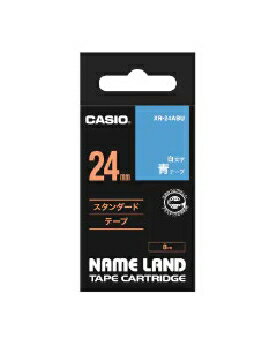 取寄せ商品。（お届けまで1週間ほどお時間がかかります。）お取寄せ商品【仕様】●テープ色　青●文字色　白●テープ幅（mm）　24●テープ長さ（m）　8