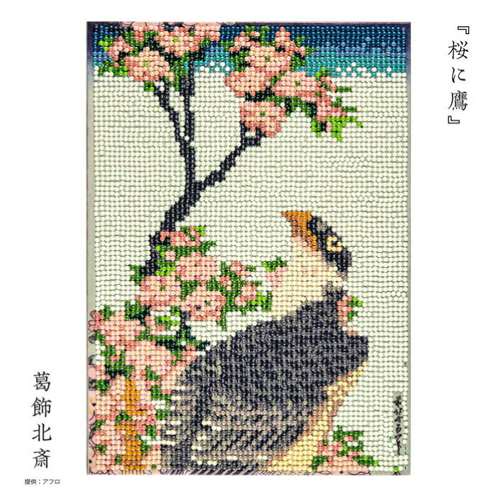 ※カラー選択無 商品情報明細 メーカー 東京交易 商品名 DIAMONDFIX 10-5566 日本画 桜に鷹 商品名 日本画　桜に鷹 デザイン者 使用用具 出来上がりサイズ B5 販売単位 1枚 キット内容 フレーム付きキャンバス・ビーズ...