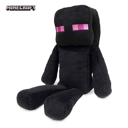 マインクラフトの ぬいぐるみペンポーチ。 おすわりできるふわふわでかわいいエンダーマン。 内側の奥行きは約3cm。17cmの定規が入るサイズです。 ぬいぐるみを飾っているみたいでとってもかわいいですよ。 サイズ：約H300×W180×D70...