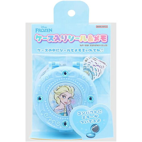 みんなの[ゆめ]を[はっぴー]に叶える 「ゆめはぴ！」 アナと雪の女王・エルサのケース入りシール＆メモです。 ミラー付きの可愛いキラキラコンパクト風のケースにシールとメモが入っているよ♪ ●パッケージサイズ：約77×112×3mm ●サイズ...